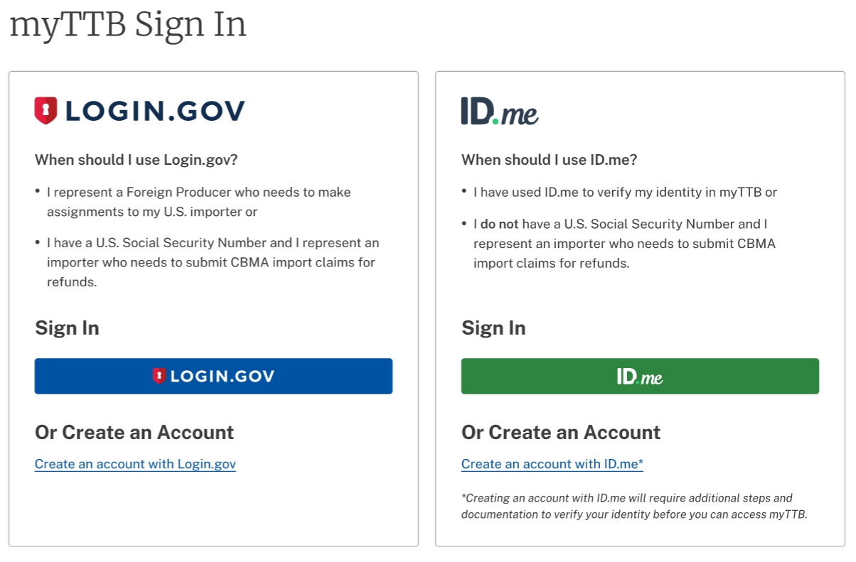 TTBGov - myTTB Activate Entity