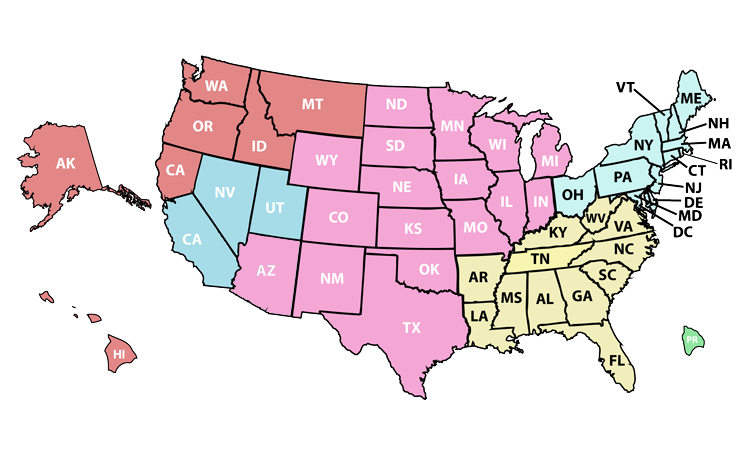 Trade Investigations Division District Map | TTB: Alcohol and Tobacco ...
