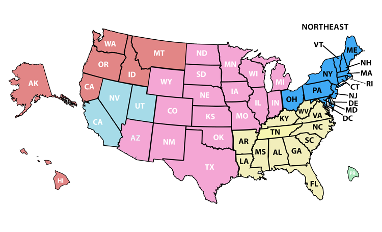 Trade Investigations Division District Map | TTB: Alcohol and Tobacco ...